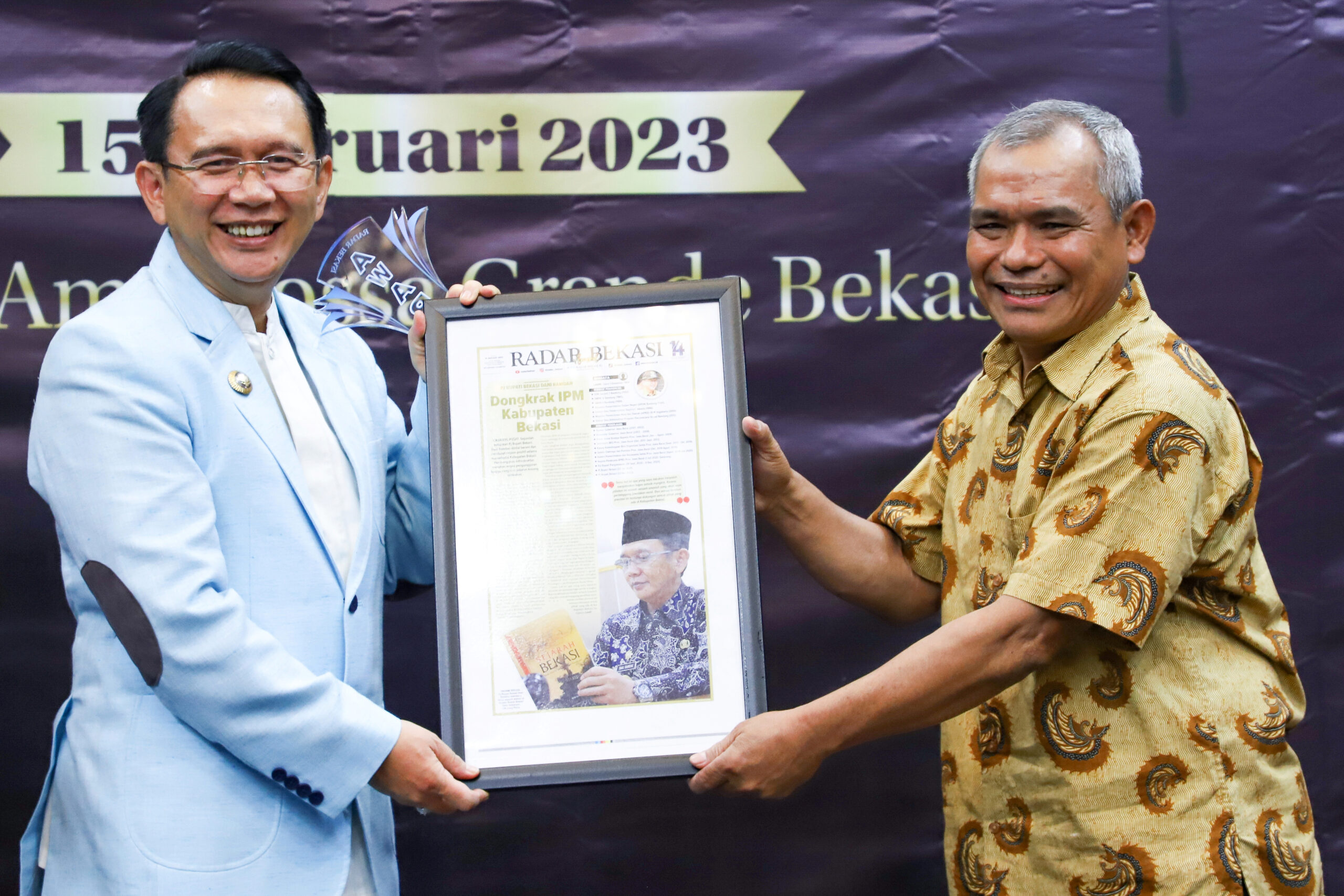 Dani Ramdan Terima Apresiasi Istimewa pada Radar Bekasi Award 2023 ...